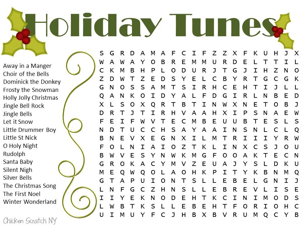Christmas Word Searches Free Printable: Fun and Festive Holiday ...