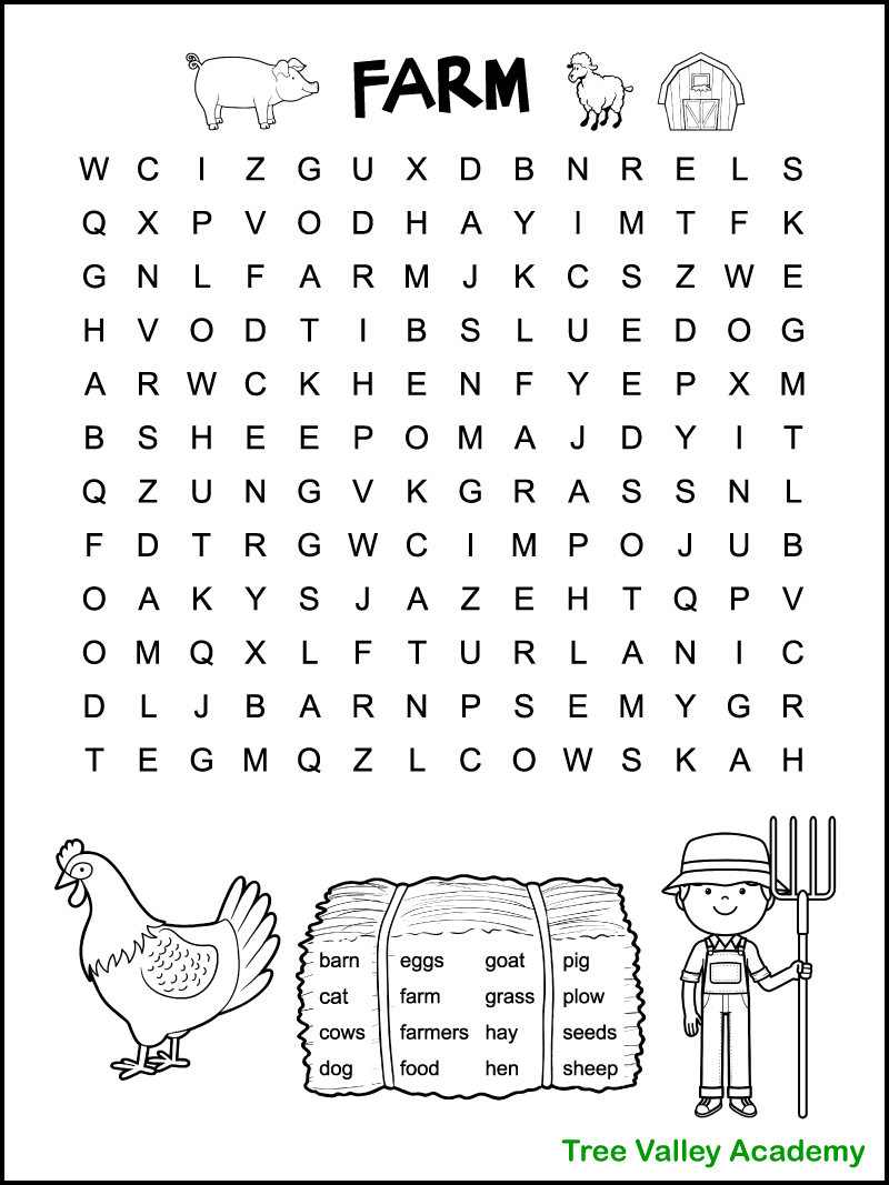 Kindergarten Word Search Free Printable: Engaging and Educational ...